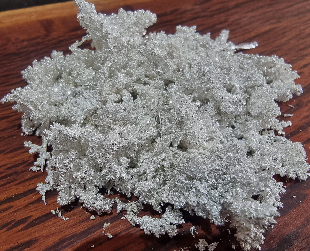 Pure Silver Crystals 10g - 99.99% grown from Perth mint silver bars ...