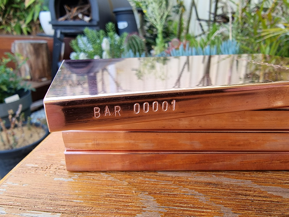 1kg Copper Ingot - 1000g Copper Bar - Outback Bullion – Great White Bullion