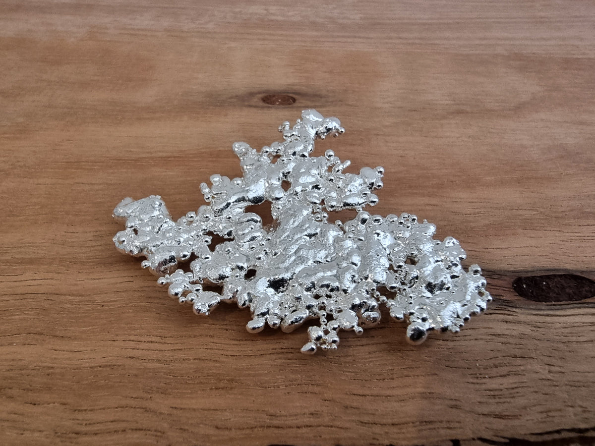 Hand Made Pure Silver Nugget - 45.96g .999 Ag – Great White Bullion